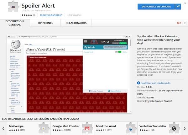 'Spoiler Alert', la herramienta para evitar los 'spoilers' disponible ...