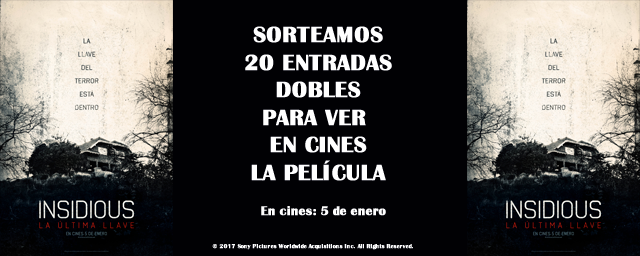 ¡SORTEAMOS 20 ENTRADAS DOBLES PARA VER EN CINES ‘INSIDIOUS: LA ÚLTIMA LLAVE’! - Noticias de cine ...