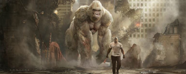 ‘Proyecto Rampage’: Dwayne Johnson lucha por salvar a su amigo primate ...