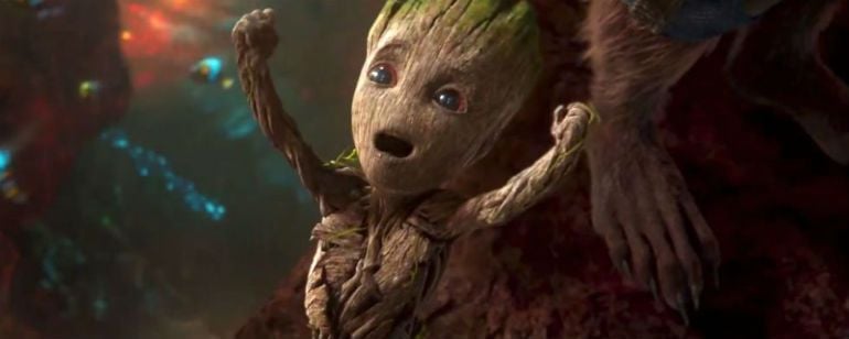 'Vengadores: Infinity War': El divertido saludo entre Groot y Capitán ...