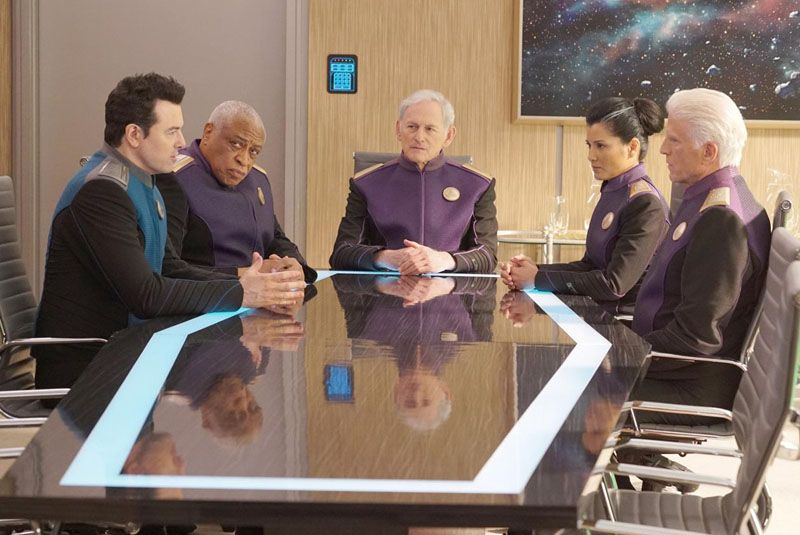 Foto de Kelly Hu - The Orville : Foto Ron Canada, Seth MacFarlane, Ted Danson, Kelly Hu, Victor ...