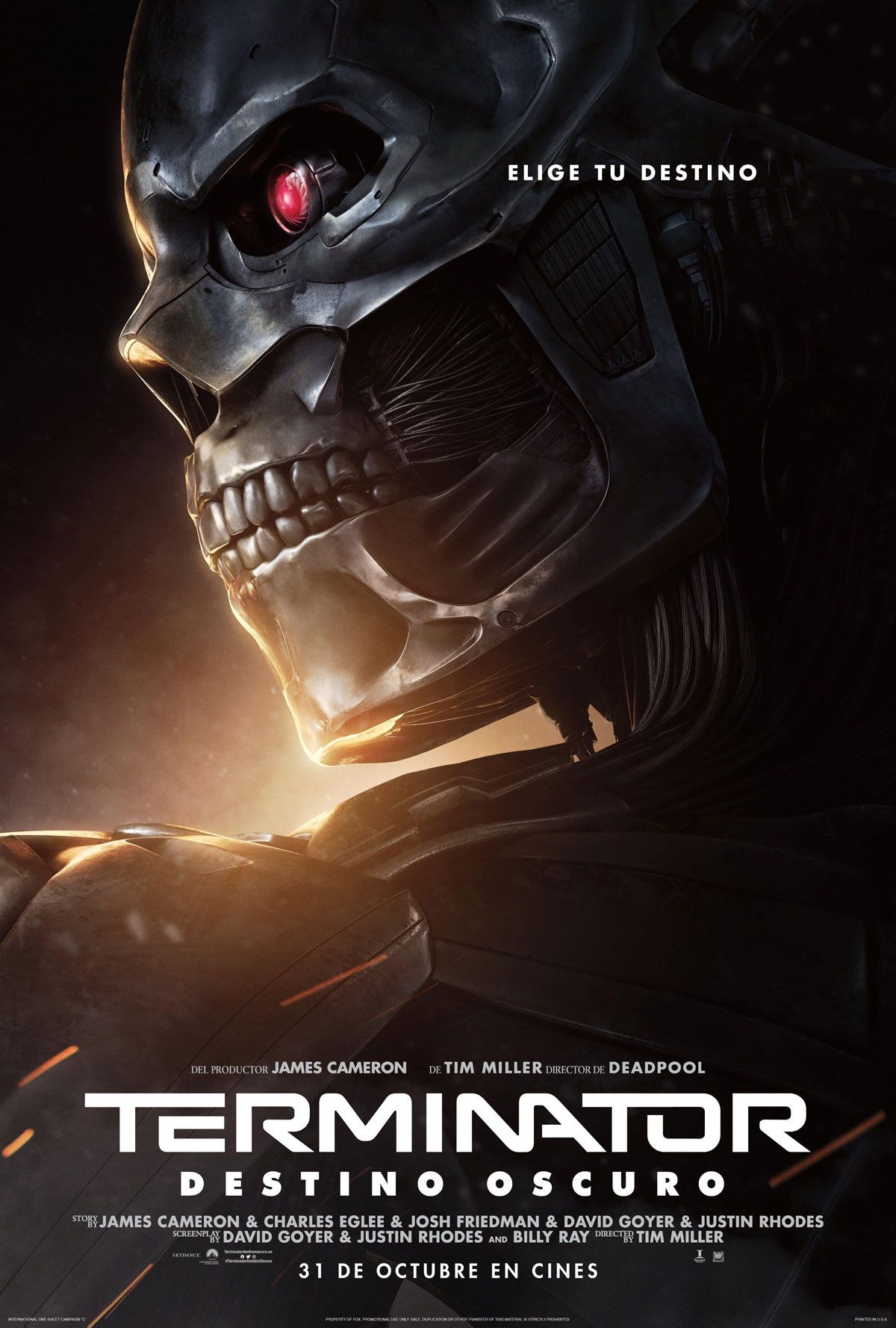 Cartel de la película Terminator: Destino oscuro - Foto 4 por un total ...