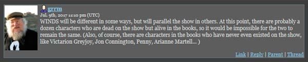 'Juego de Tronos': George R.R. Martin revela cuánto se parecerá ...